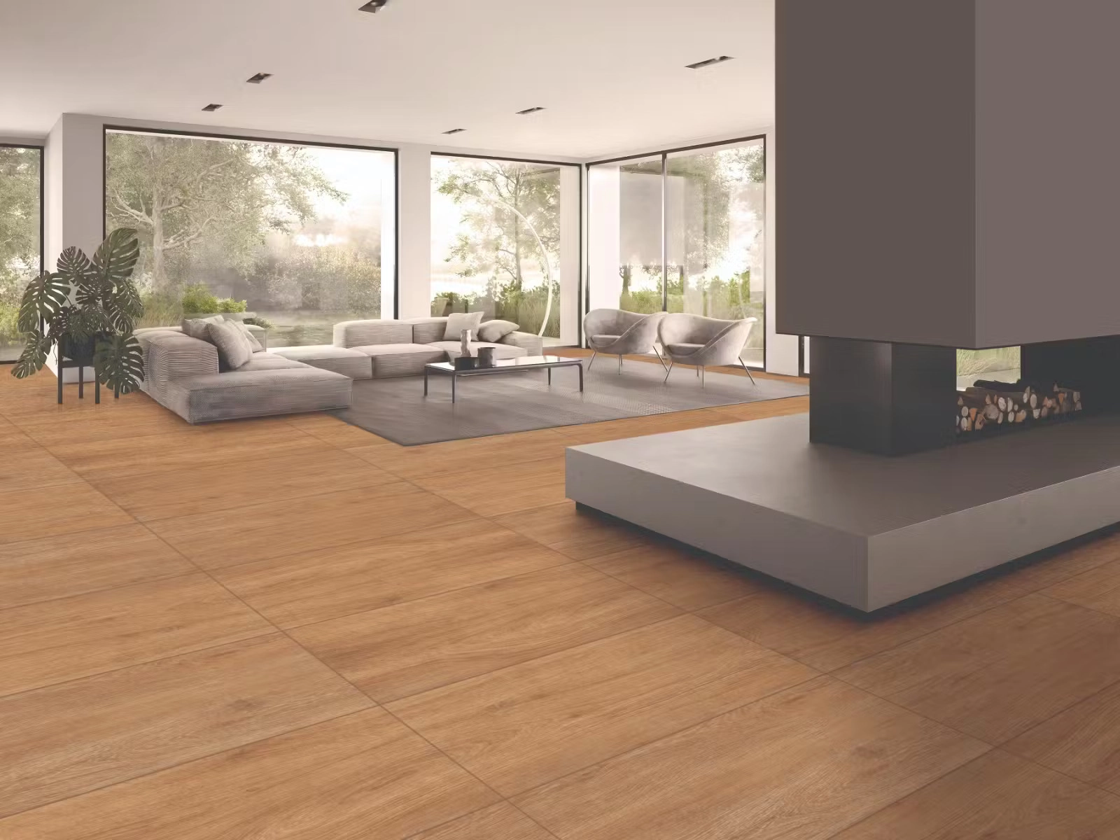DR DGVT Tuscany Wood Brown Vitrified Tile